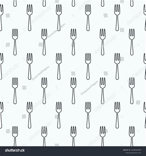 Fork Seamless Pattern Design Vector Fork Stock Vector Royalty Free 2539542095 Shutterstock