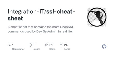 Github Integration Itssl Cheat Sheet A Cheat Sheet That Contains
