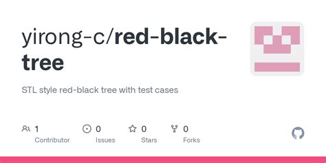 GitHub Yirong C Red Black Tree STL Style Red Black Tree With Test Cases