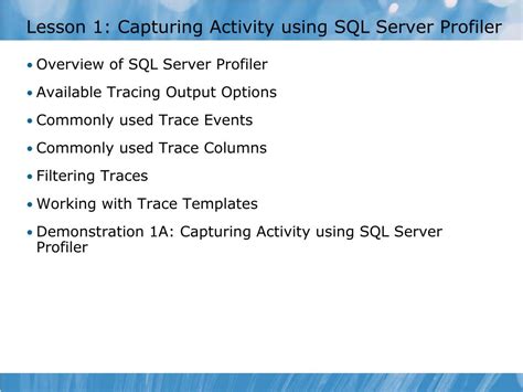 Ppt Module 17 Tracing Access To Sql Server 2008 R2 Powerpoint