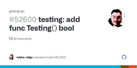 Testing Add Func Testing Bool · Issue 52600 · Golanggo · Github