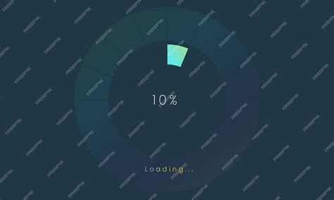 10 로딩 사용자 인터페이스 미래형 로딩 아이콘 다채로운 로딩 탭 메뉴 Ui 프리미엄 벡터