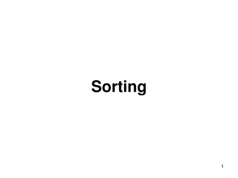 Ppt Sorting Powerpoint Presentation Free Download Id4246441
