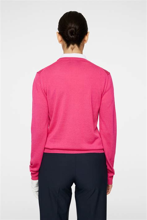 Aria Knitted Sweater Pink Peacock Jlindeberg