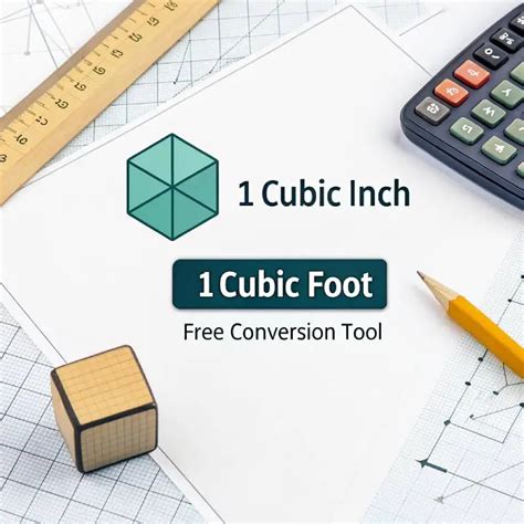 Cubic Inches To Cubic Feet Converter Modern Volume Tool