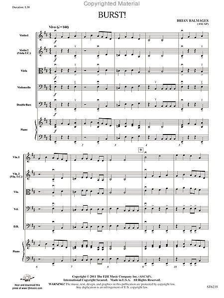 Burst Brian Balmages For String Orchestra Simply For Strings