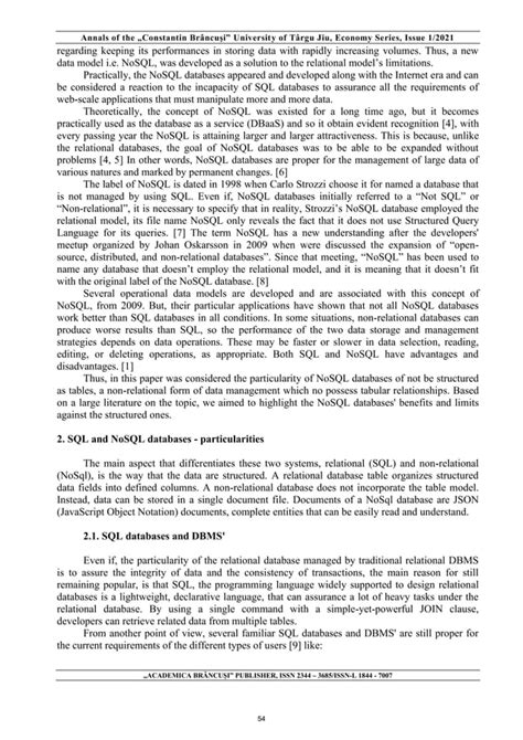 SQL OR NoSQL DATABASES CRITICAL DIFFERENCES Pdf