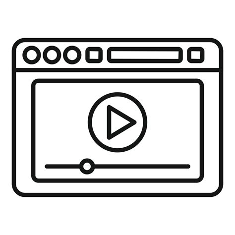 browser template icon outline vector computer interface 14837743