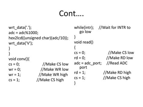 Digital Voltmeter Using 89c51 Microcontroller Pptx Computer Peripherals Computing