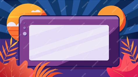 Premium Vector Simple Vector Of Computer Screen With Image Player