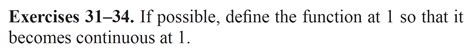 Solved Exercises If Possible Define The Function At Chegg Com