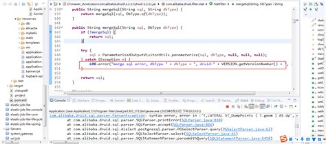 解决mybatisplus使用druid1 2 11连接池查询pg数据库报merge sql error的一种办法 druid