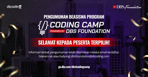 Pengumuman Terpilih Program Coding Camp 2025 Powered By Dbs Foundation Dicoding Blog