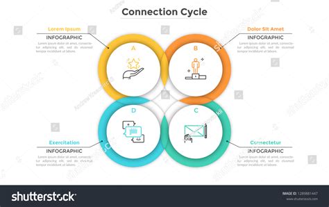 Circular Chart Consisted Intersected Overlapping 库存矢量图免版税 Shutterstock