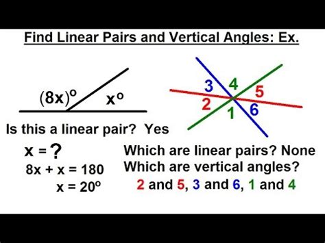 Geometry Ch 1 Basic Concepts 25 Of 49 Find The Linear Pairs And