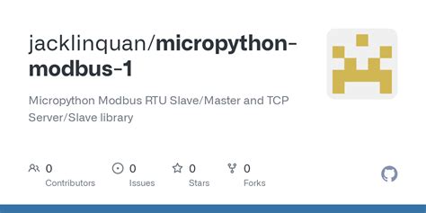 Micropython Modbus 1mainpy At Develop · Jacklinquanmicropython Modbus 1 · Github