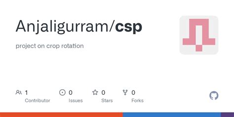GitHub Anjaligurram Csp Project On Crop Rotation