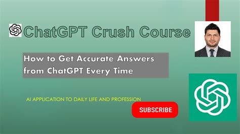 How to Get Accurate Answers from ChatGPT Every Time, The Art of Communicating with ChatGPT - YouTube