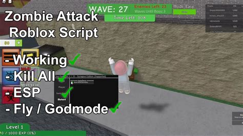 New Roblox Zombies Attack Hack Script Gui Pastebin 2023 Working