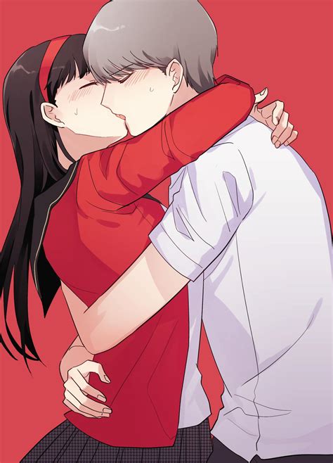 Narukami Yu And Amagi Yukiko Persona And 1 More Drawn By Road9ame