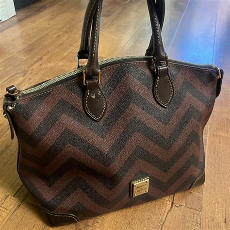 Dooney And Bourke Bags Dooney And Bourke Chevron Pattern Brown