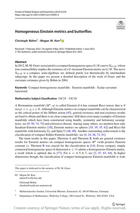 Homogeneous Einstein Metrics And Butterflies