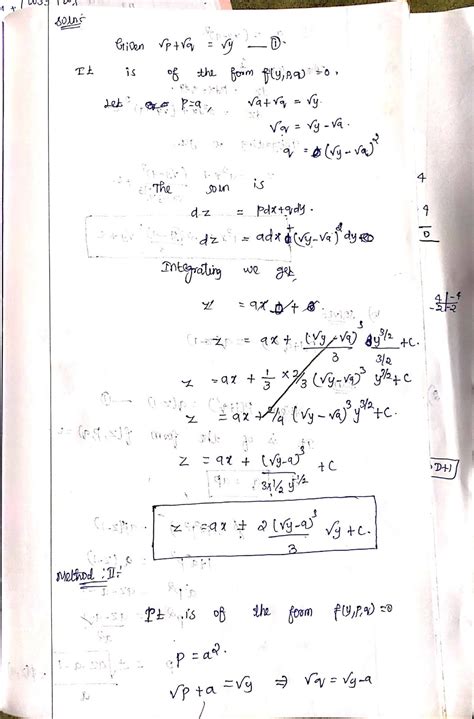 Unit Notes Differential Equation Maths Drops