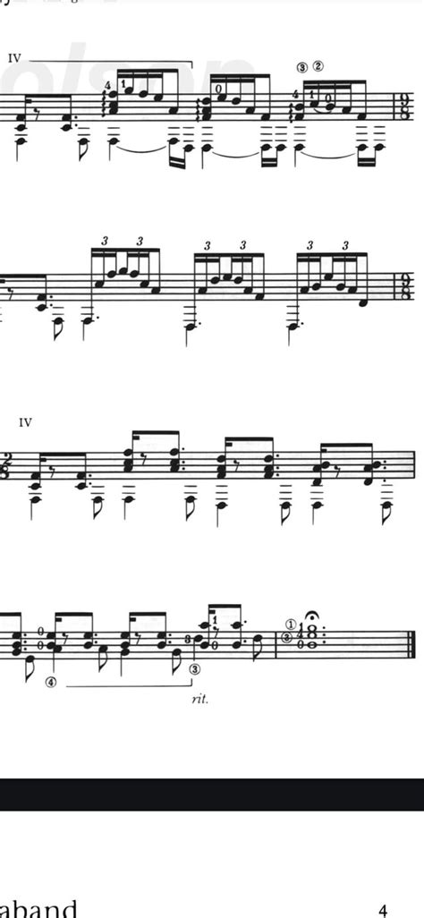 Picking Pattern For This Piece R Classicalguitar