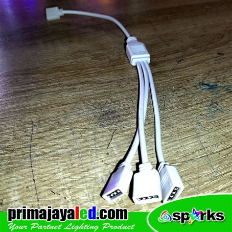 Socket Cabang Rgb Led 3 Jalur • Prima Jaya Led