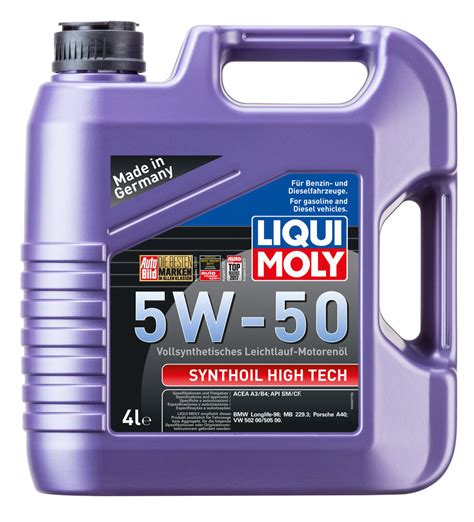 Купить liqui moly synthoil high tech 5w50 9068, моторное масло 5w50 ...