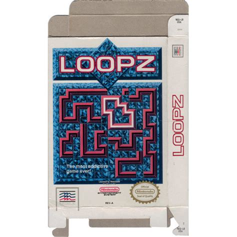 Nintendo Nes Box For Loopz Puzzel For Sale Dkoldies