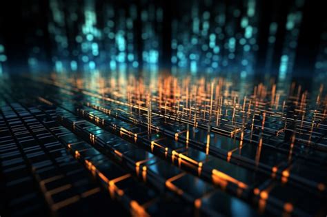 Premium Ai Image Binary Code Waves Depict Data Flow Digital Security In Internet Technology