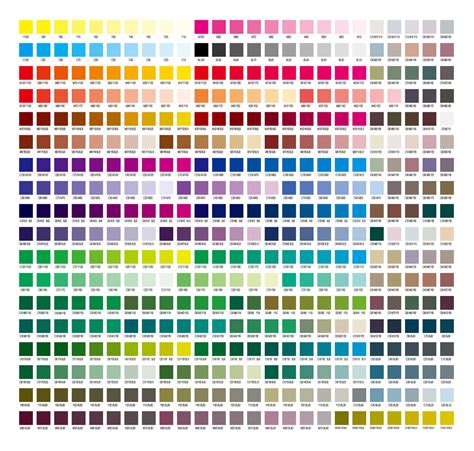 Cmyk 컬러 색상표 공지사항