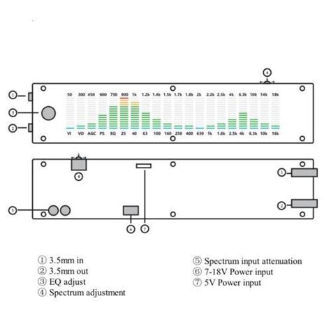 Music Spectrum Dsp Equalizer 15 Band Eq Led Sound Level Rhythm Analyzer Display Ebay