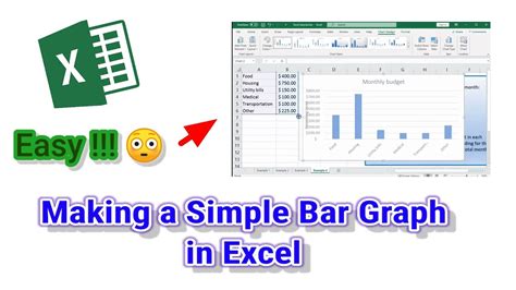 Making A Simple Bar Graph In Excel YouTube