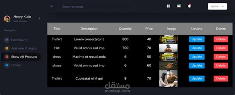 تصميم وبرمجة متجر الكتروني E Comerce مع لوحة تحكم مستقل