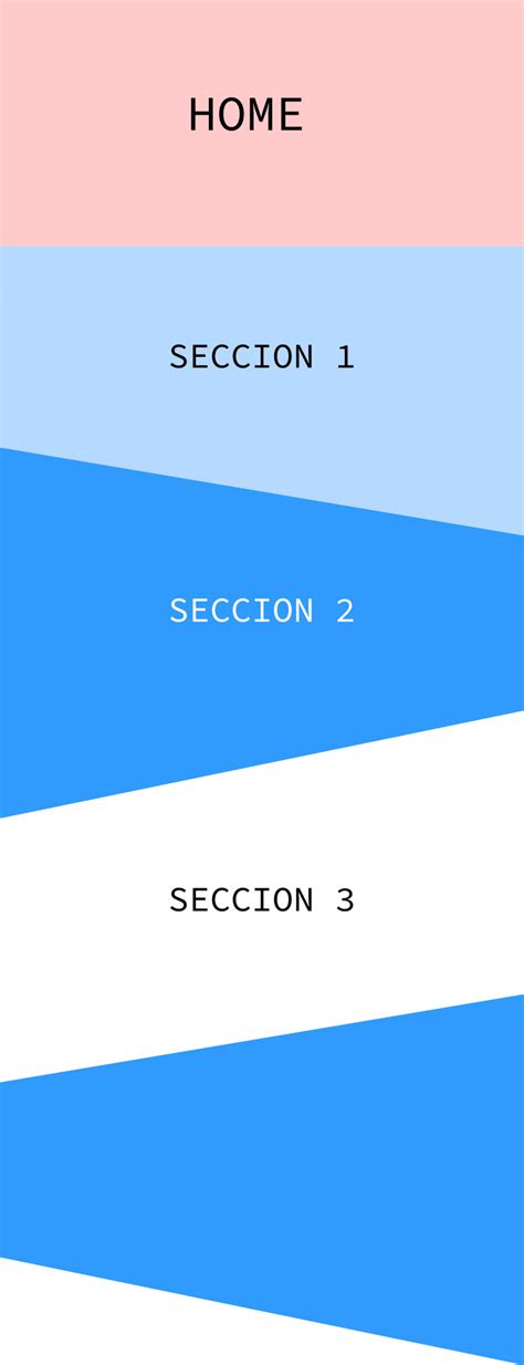 Html ¿cómo Hacer Secciones Irregulares Con Div Stack Overflow En