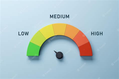 Premium Photo Creative Colorful Speedometer Scale On Blue Background