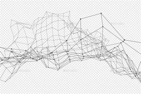 Connected Dots Transparent Polygon Backgrounds