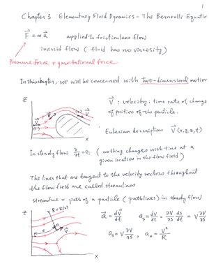 Fluid Mechanics Lecture Note Chapter 6 - Chap 6 Differential Analysis of Fluid Flow 6. Fluid ...