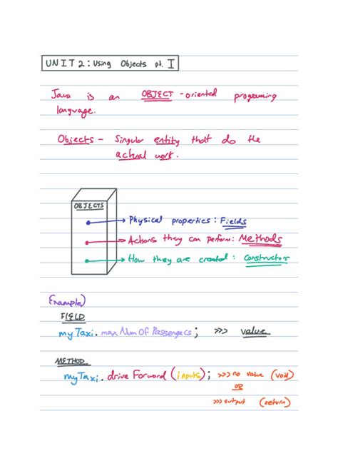 Apcs Unit 2 Using Objects Review Ajay Gandecha Pdf Constructor