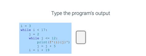 Solved Type The Programs Output