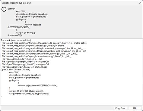 Bug Report Cant Load 3d World · Issue 778 · Amulet Teamamulet Map
