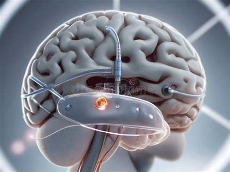 Encephalic Enhancements Pioneering The Future Of Neural Nexus Implants Stock Image Image Of