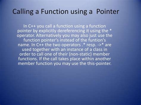 Classes Function Overloading Ppt