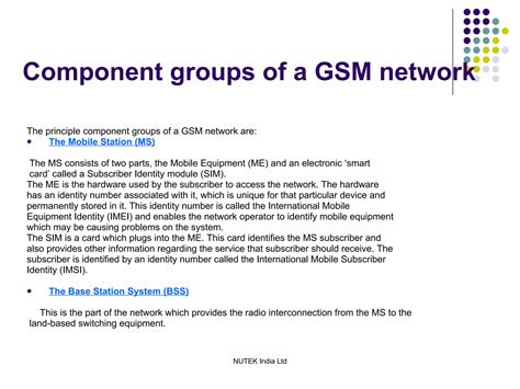 Gsm Architecture PPT