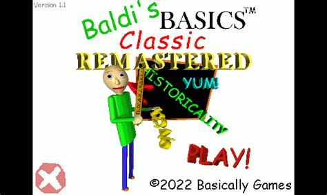 Baldi Basics Remastered By Kouggu Is
