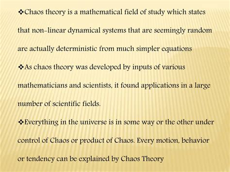 Ppt Deterministic Chaos Powerpoint Presentation Free Download Id