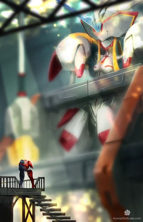 Zero Two Hiro And Strelizia Darling In The Franxx Drawn By Emory Human Scale Danbooru