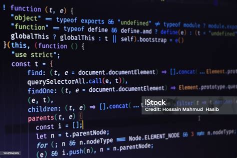 Software Source Code Programming Code Programming Code On Computer